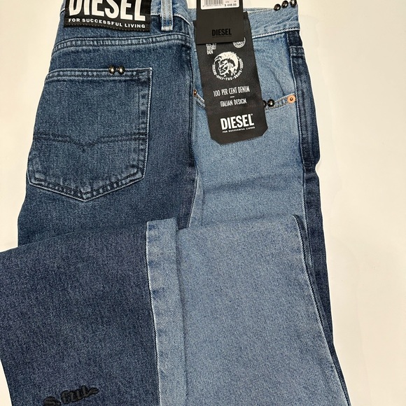 Diesel | Jeans | Diesel Spliced Denim Jeans Nwt Sizes 34 And 36 | Poshmark